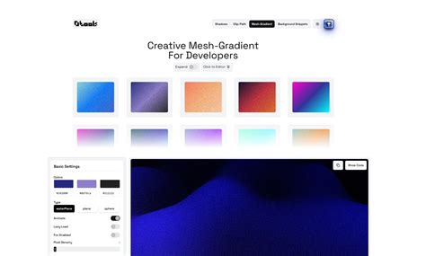Mesh Gradient Generator Tools