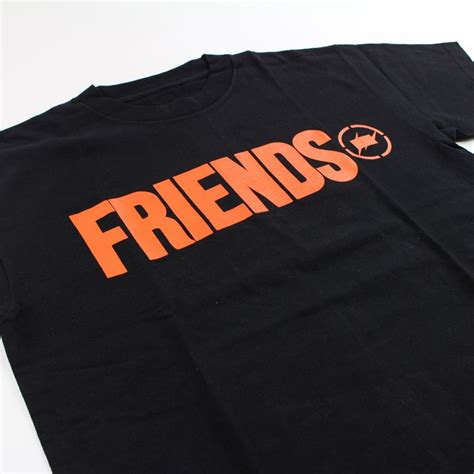 Vlone X Fragment Friends Logo Tee Black Sarugeneral