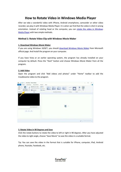 Windows Media Player Rotate Video Xaseraffiliates