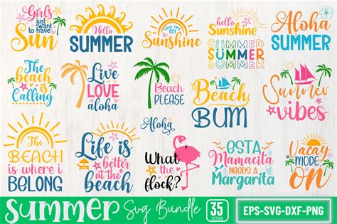 Summer Svg Design Bundle Graphic By Allisonsuns · Creative Fabrica