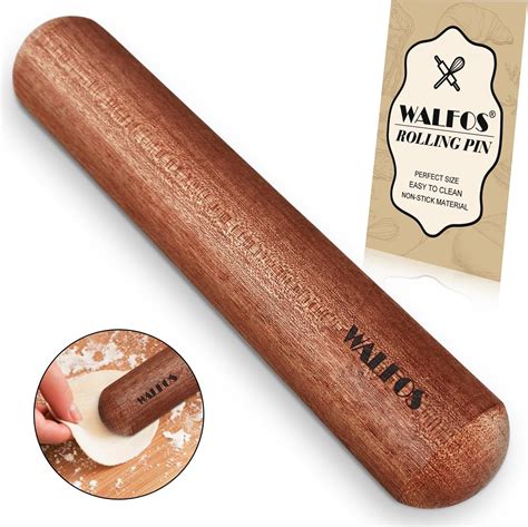 Walfos Mini Rolling Pin Small Natural Wooden Rolling Pins