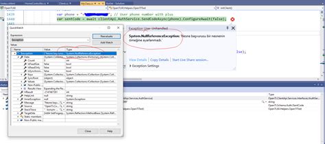 ClientApi AuthService SendCodeAsync Phone ConfigureAwait False Doesnt