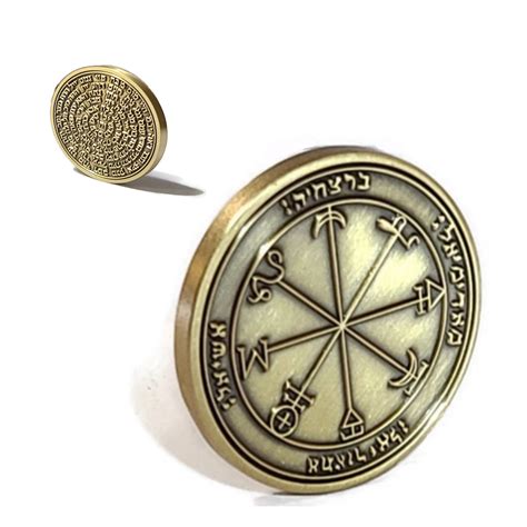 7 Pentacles Of Mars 1fitall Bezel Necklace King Solomon Coin