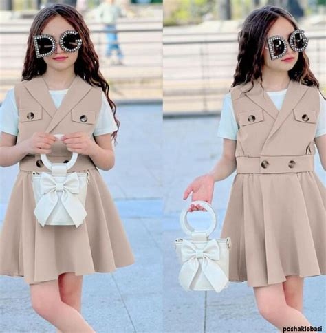 مدل جلیقه دامن بچه گانه