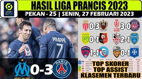 Marseille Vs PSG Hasil Liga Prancis Tadi Malam Ligue 1 Pekan Ke 25 2023 YouTube