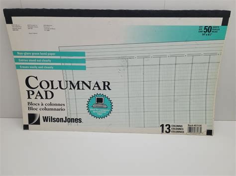 Wilson Jones Columnar Pad 6 Columns Hot Sale