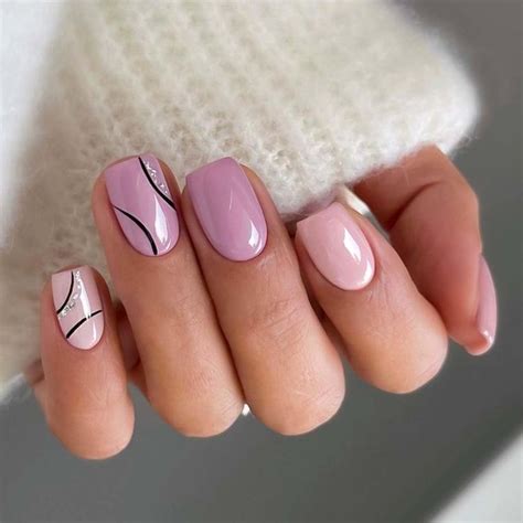 Rikview Square Press On Nails Short Fake Glossy Stick On Nails With