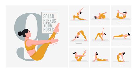 Solar Plexus Chakra Yoga Poses Young Woman Practicing Yoga Pose Woman Workout Fitness Aerobic