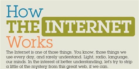 How The Internet Works Infographics