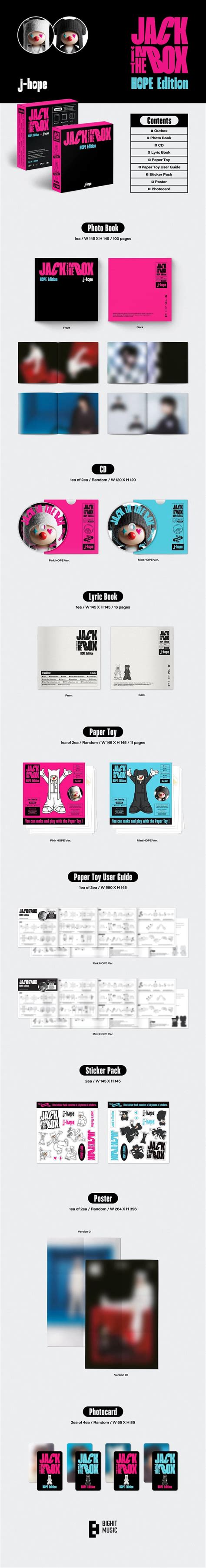 Bts J Hope Solo Album ‘jack In The Box Hope Edition Album