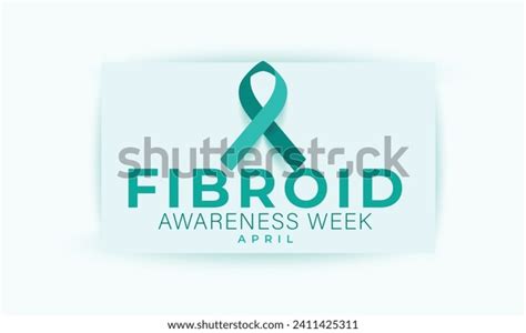Fibroid Awareness Week Background Banner Card Stock Vector Royalty