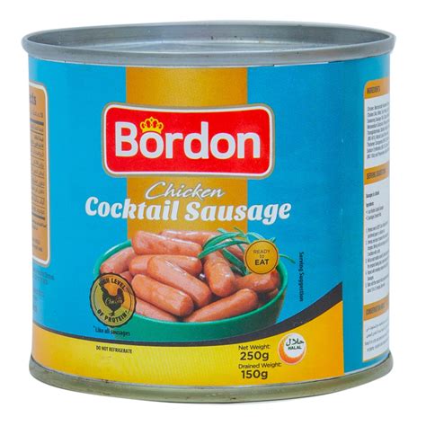 Bordon Chicken Cocktail Sausage 250g Online At Best Price Canned