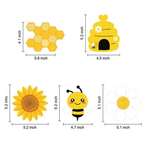 Honey Bee Party Hanging Swirl Decorations 10pk