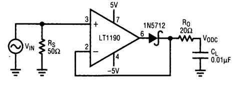 Closed Loop Peak Detector Measuring And Test Circuit Circuit Diagram