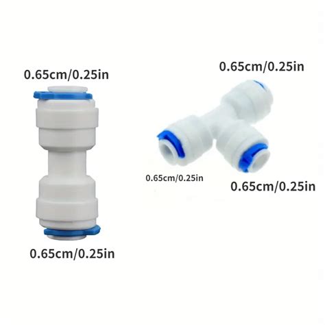 Reverse Osmosis Quick Coupling 1 4 Hose Connector T Shaped 3 Temu
