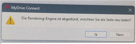 Fehlermeldung Nach Update Mydrive Connect Auf Version