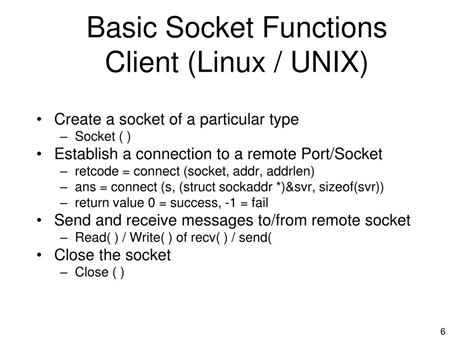 Ppt Sockets Programming In Linux Powerpoint Presentation Free Download Id
