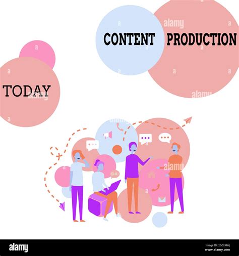 Text Showing Inspiration Content Production Word Written On Way Of Developing And Creating