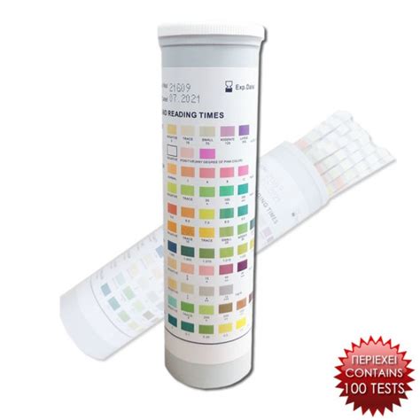 Τεστ ανάλυσης ούρων 11 παραμέτρων Hometest Gr