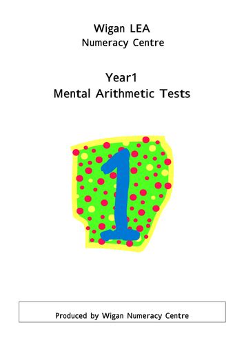 Mental Arithmetic Test 1 By Uk Teaching Resources Tes