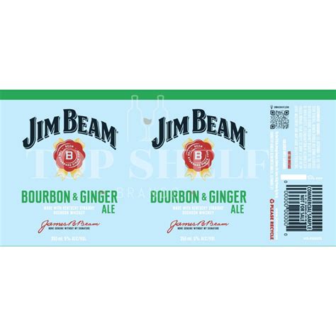 Jim Beam Bourbon And Ginger Ale Canned Cocktail Mission Trails Wine