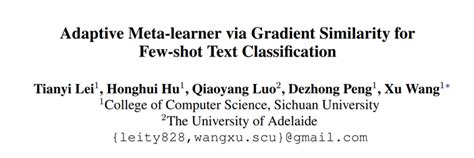 【coling 2022】adaptive Meta Learner Via Gradient Similarity For Few Shot