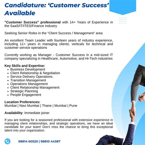 Amol Inamdar On Linkedin Candidate With An Experience Of 14 Years In Customer Success Is