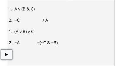 Solved Perform A Proof Of Validity For The Following Two