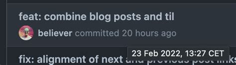 Exact Time Of A Git Commit