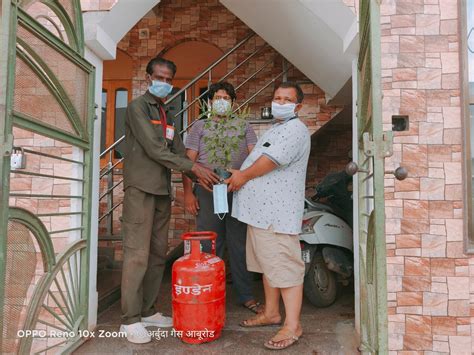 Rajesh Kr Bhati On Twitter Distributing Plants And Mask As A Token Of