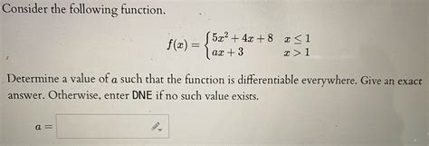 Solved Consider The Following Function Chegg