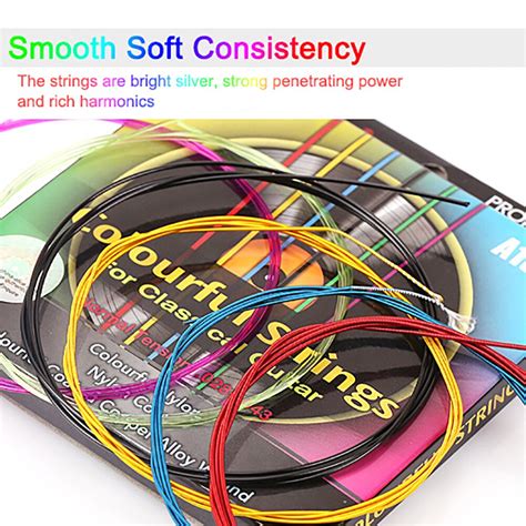 6pcsset Acoustic Classical Guitar Strings Colorfu Vicedeal