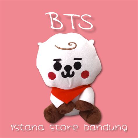 Jual Boneka BT21 BTS Duduk Dan Berdiri Cute Baby Sitting BTS Lucu