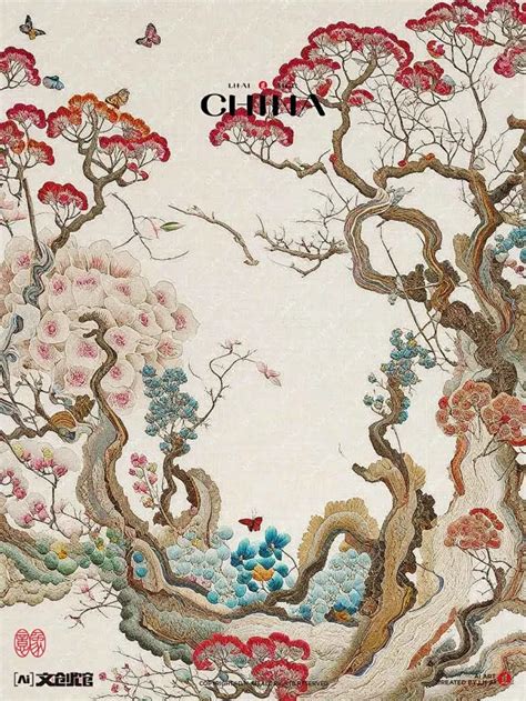 Ai文创馆｜园林绣色｜四 小红书 花瓣网