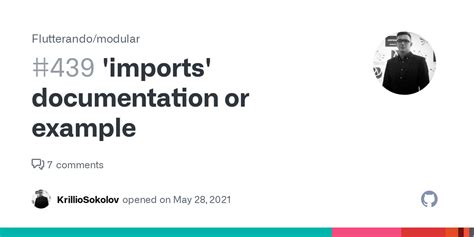 Imports Documentation Or Example Issue Flutterando Modular