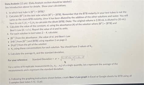 Data Analysis 12 Pts Data Analysis Section Should Chegg Com
