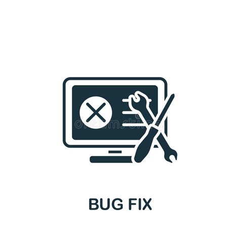 bug fix icon monochrome simple web design icon for templates web