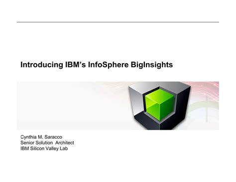Big Data Introducing Biginsights Ibms Hadoop And Spark Based