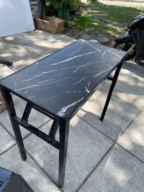 Marble Foldable Table Furniture And Home Living Furniture Tables And Sets On Carousell