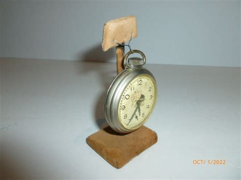 Toppie Elephant Pocket Watch Vintage Top Value 1950s Kroger