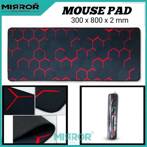 Jual Mouse Pad Gaming XL Desk Mat OLEVO Ukuran Besar 300 X 800 X 2 Mm