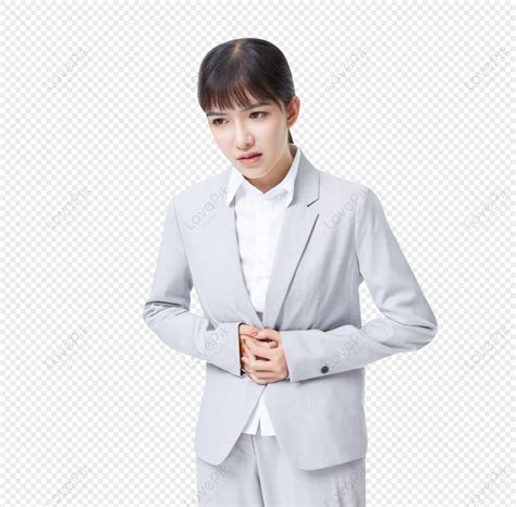 หญิงสาวที่มีอาการปวดท้อง Png สำหรับการดาวน์โหลดฟรี Lovepik