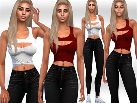 The Sims Resource Casual Fit Outfits