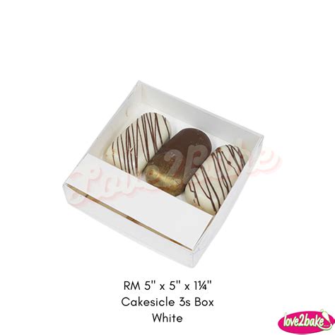 Rm 5 X 5 X 1¼ Cakesicle 3s Box Love2bake Philippines