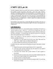 CMPT 125 Lab 10 Recursion And Classes Practice Course Hero