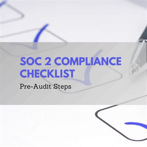 SOC Compliance Checklist Pre Audit Steps