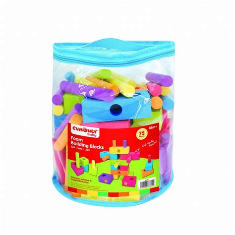 Foam Building Blocks Set Of 75 Brite Idea