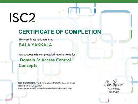 Bala Mahanth On Linkedin Cybersecurity Isc2 Continuouslearning