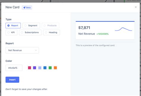 Customising The Dashboard Metorik Docs