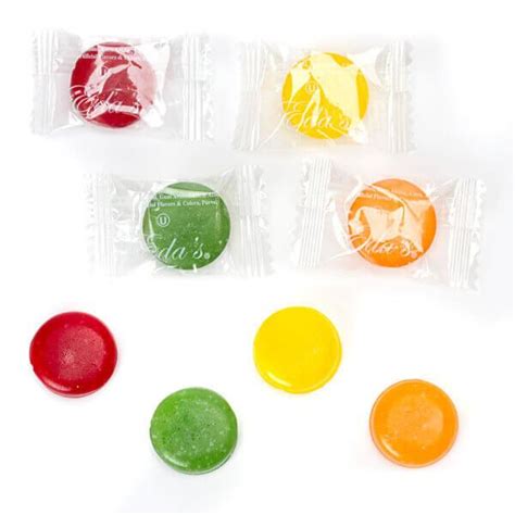 Edas Sugar Free Hard Candy Drops Sour Assortment 2lb Bag Bestcandyshop